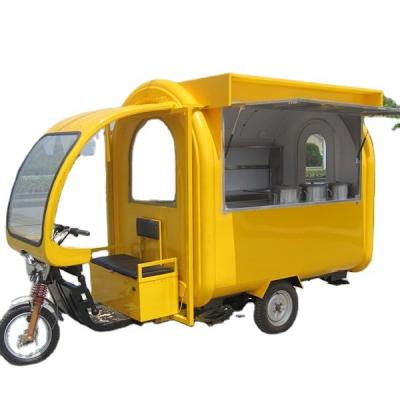 중국 도로 이동용 완전히 장착 된 부엌 오토바이크 삼륜구동 아이스크림 음료 및 간식 판매용