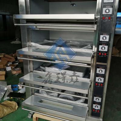 China 0.1kw Commercial Bakery Gas Oven 3/4 Deck Gas Pizza Bakery Oven / Gas Convection Oven for sale