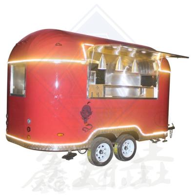 China Restaurant Sale BBQ Food Truck Cart with Grill and Fryer Mobile Cart Long Service Life for sale