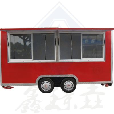 중국 외관 거리 음식 카트 트레일러를 위한 이동식 음식 스냅 기능 판매용