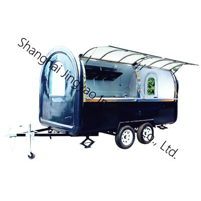 중국 500kg/h 용량 패스트 푸드 트레일러와 팝콘 카트, 타이야키 아이스크림 코너 머신 판매용