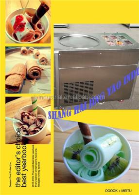China Silver Stainless Steel Fried Ice Cream Roll Machine Parts for Long-lasting Rolls for sale