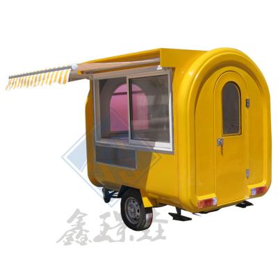 China Customized Coffee Bar Cart Trailer Used Food Trucks Mobile Food Cart Van in Germany for sale