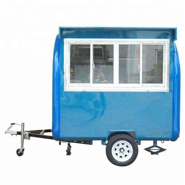 Quality Electric Mobile Rotisserie Chicken Trailer BBQ Grill 220*160*210cm for Food for sale