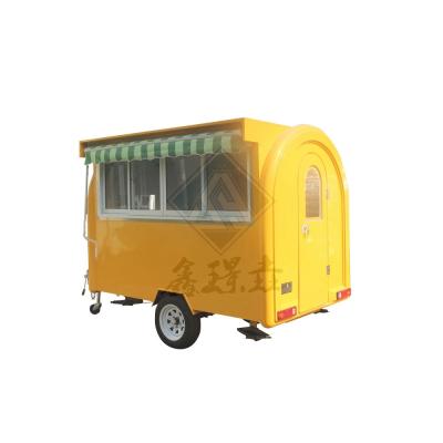China Popcorn Machine Cart Removable Fast Food Cart Ice Cream Trailer for Vending Burger for sale
