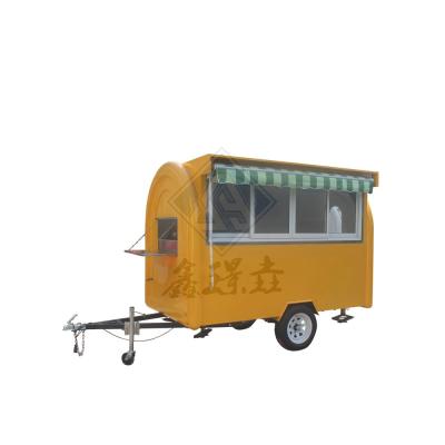 China Popcorn Machine Cart Removable Fast Food Cart Ice Cream Trailer for Vending Burger for sale