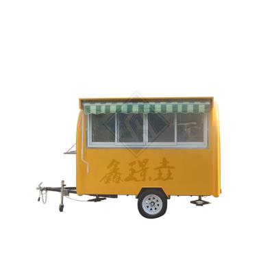 China Popcorn Machine Cart Removable Fast Food Cart Ice Cream Trailer for Vending Burger for sale