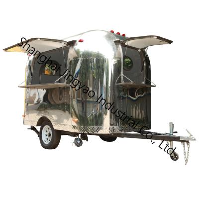 China Fast Street Vending Mobile Food Trailer with Customized External Stickers and Griddle for sale