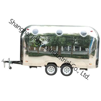 China Fast Street Vending Mobile Food Trailer with Customized External Stickers and Griddle for sale