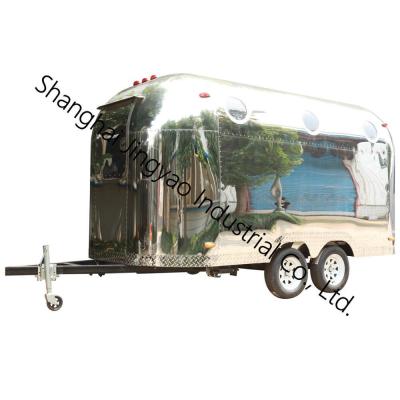 China Fast Street Vending Mobile Food Trailer with Customized External Stickers and Griddle for sale