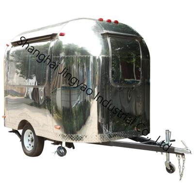 China Fast Street Vending Mobile Food Trailer with Customized External Stickers and Griddle for sale