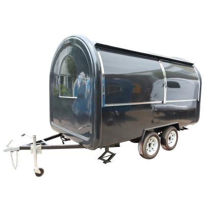 China Campos de aplicación de molino de harina carrito de alimentos móvil para remolques de restauración a medida en venta