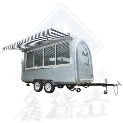 China Customized Voltage Mobile Hotdog Cart Food Trolley Food Cart Stall for Hotels for sale