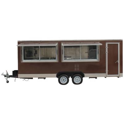 China High Productivity Fiberglass Mobile Snack Van Folding Caravan Trailers for Frozen Food for sale