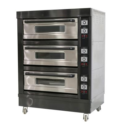 Cina Disegno Tavola superiore Doppio Deck Forno elettrico per pizza Piatto Dimensione 400 * 600mm per cucina in vendita