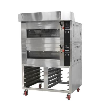 Cina Disegno Tavola superiore Doppio Deck Forno elettrico per pizza Piatto Dimensione 400 * 600mm per cucina in vendita