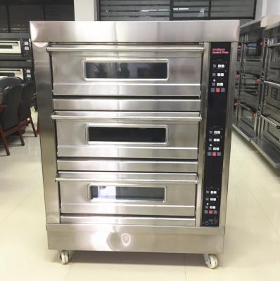 Cina Disegno Tavola superiore Doppio Deck Forno elettrico per pizza Piatto Dimensione 400 * 600mm per cucina in vendita
