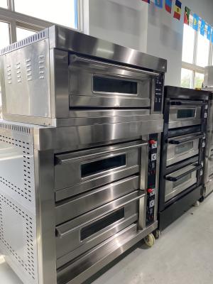 Cina Disegno Tavola superiore Doppio Deck Forno elettrico per pizza Piatto Dimensione 400 * 600mm per cucina in vendita