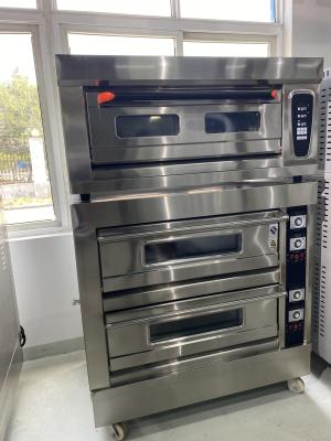 Cina Disegno Tavola superiore Doppio Deck Forno elettrico per pizza Piatto Dimensione 400 * 600mm per cucina in vendita