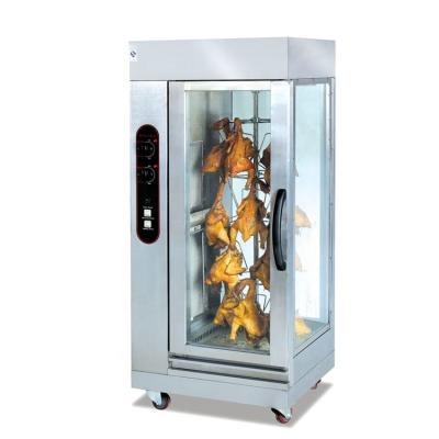 Gas-Rotisserie-Ofen mit hoher Kapazität für 16 Hühner 77 kg Gewicht und 220 V Spannung