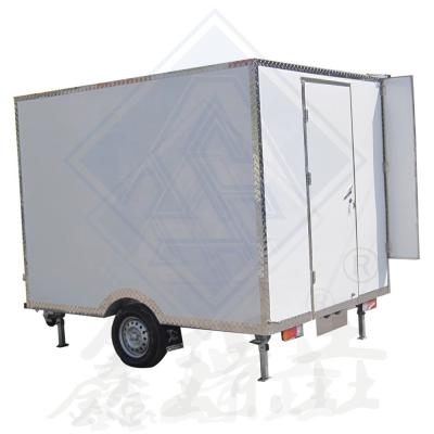 China 2.2M Single/Double Axles Round Model Mobile Food Truck Customized Design with Canopy for sale