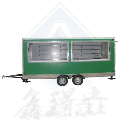 China 1000 KG Single/Double Axles Mobile Food Truck with Canopy and Video Technical Support for sale