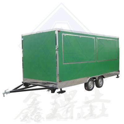 China 1000 KG Single/Double Axles Mobile Food Truck with Canopy and Video Technical Support for sale