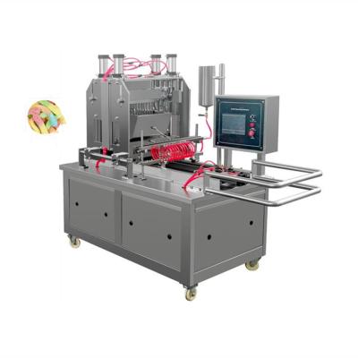 China Multifunctional Double Colors Soft Gummy Candy Depositing Machine for 20-50kg/h Output for sale