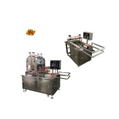 China Multifunctional Double Colors Soft Gummy Candy Depositing Machine for 20-50kg/h Output for sale