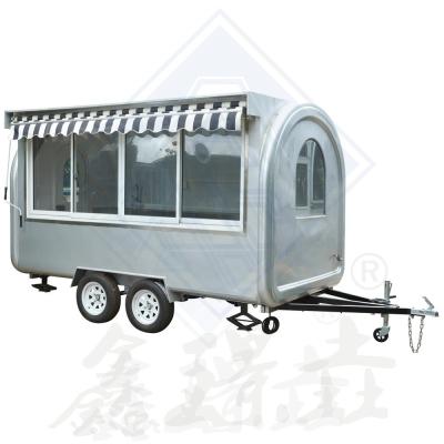 China Design 450 Mobile Customized Industrial with Canopy Round Model Mobile Food Truck for sale