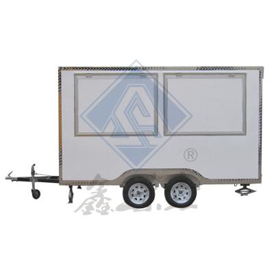 China 1000 KG Mobile Food Truck with Single/Double Axles and Canopy Design Customized for sale