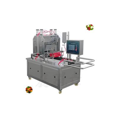 China 3kw Semi Automatic Bears Beans Rings Gummy Candy Depositing Machine for Candy Forming for sale
