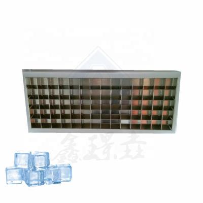 China Industrial Ice Cube Maker Machine Producing 100kg of Cubes with 80KG Ice Storage Capacity for sale