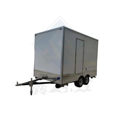 China Steel Portable 2 Stall Public Toilet Trailer for Commercial and Mobile Convenience for sale