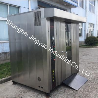 China Multi-function 32 Trays Rotary Rack Oven With High Temperature Resistant Trolley for sale