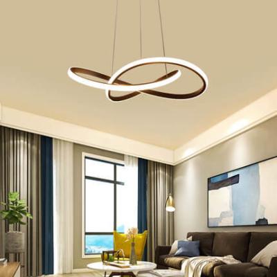 China irregular cool white lighting led ring pendant ceiling fixture for sale
