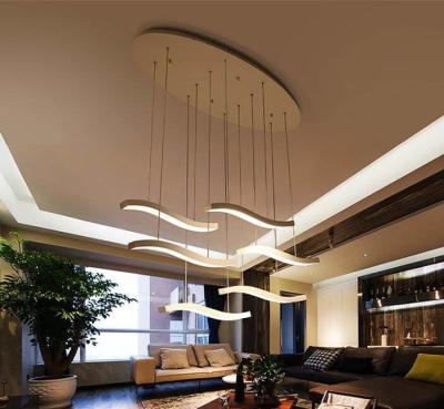 China 3 head 6 restaurants modern minimalist creative simple fashion long led chandelier for sale