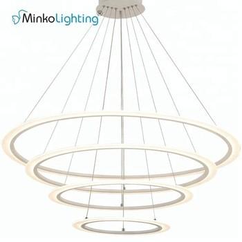 China Luxury Decorative Iron Ring Led Pendant Light for sale