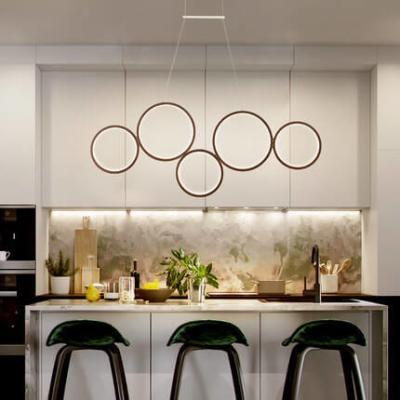 China Modern restaurant creative round circle pendant rl5 ring light led for sale