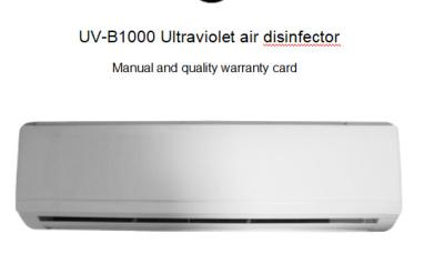 Cina B1000 200W Ultraviolet Air Sterilizer Purifier 1000M3/hour in vendita