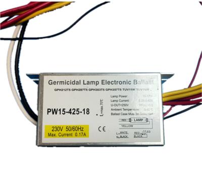 Cina alimentatore elettronico UV 220v - 240v della lampada del ferro 15w per la luce UV-C di disinfezione del germe del virus in vendita