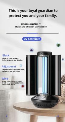 Cina luce UV-C germicida di sterilizzazione di disinfezione del depuratore d'aria del fan 70w di alto potere UV dello sterilizzatore in vendita