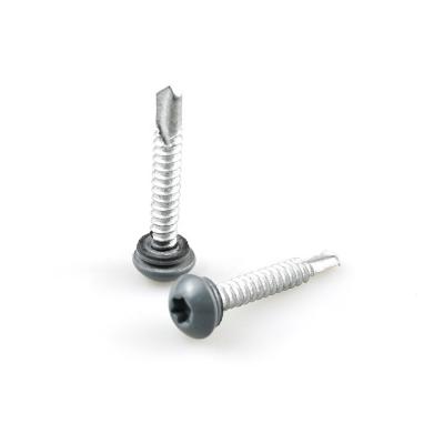 Китай Самосверляющий винт 12 биметаллический винт с эпдм-помывкой Bi Metal Color Coated Torx Pan Head продается