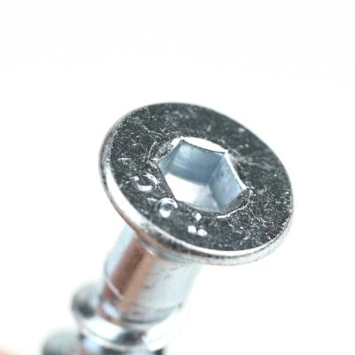 Cina Blocco di calcestruzzo M6x50 Allen Csk Hex Bolt Bianco Zinc Testa piatta auto-attingere bulloni di ancoraggio in vendita