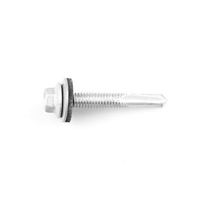 Cina Ss304 Vattone di perforazione bimetallico DIN7504K Flange Vattone di auto-perforazione esagonale auto-perforazione con lavastoviglie Epdm in vendita