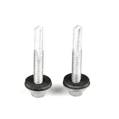 Cina Ss304 Vattone di perforazione bimetallico DIN7504K Flange Vattone di auto-perforazione esagonale auto-perforazione con lavastoviglie Epdm in vendita