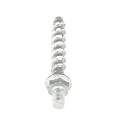 中国 亜鉛仕上げ M10 メトロトンネル用のヘックスフレンズヘッド枠ボルト 12mm コンクリートスクリュー 販売のため