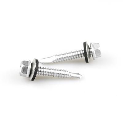 Cina Finitura semplice bimetallo SS316 testa di lavaggio esessuale vite auto-perforazione per la manutenzione del tetto in vendita