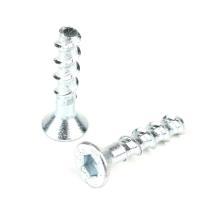 China Payment term T/T Flat Head Hex Socket Zinc Plating Masonry Screws Customized Support for sale