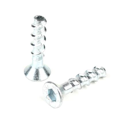 Cina Termine di pagamento T/T Flat Head Hex Socket Zinc Plating Masonry Screws Supporto personalizzato in vendita
